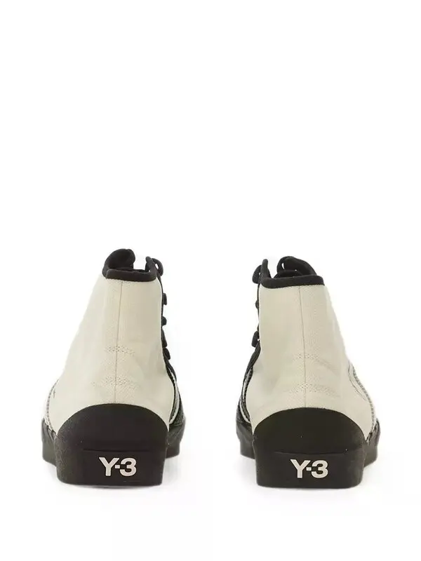 Y3 Off-white Canvas High-top Sneakers
