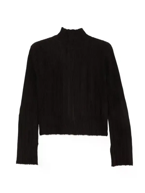 ALYSI Ribbed-knit High-neck Sweater