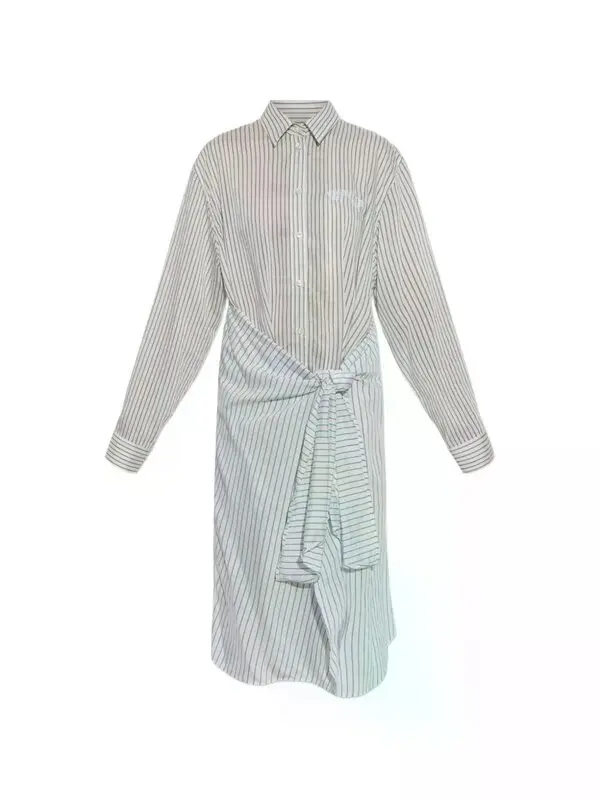 DIESEL® Striped Tie-front Dress - Neutrals