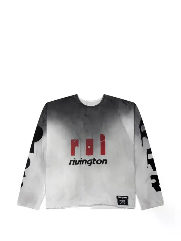 RIVINGTON ROI REBIS Amor Roi Enemy Gradient-effect Logo-print T-shirt - White