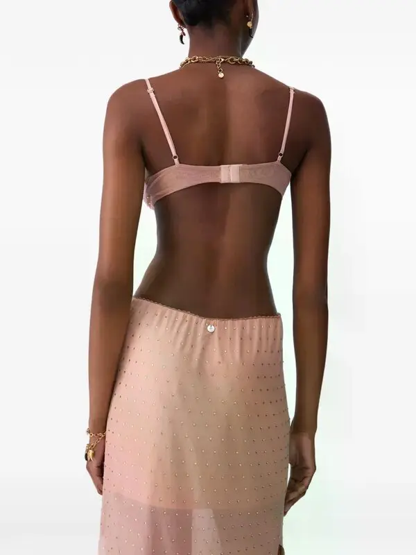 Liu Jo Tulle Top With Jewel Embroidery