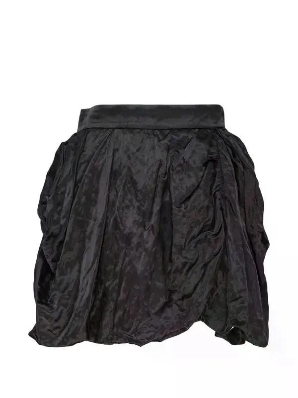 RENLI SU Gathered Bubble-hem Mini Skirt