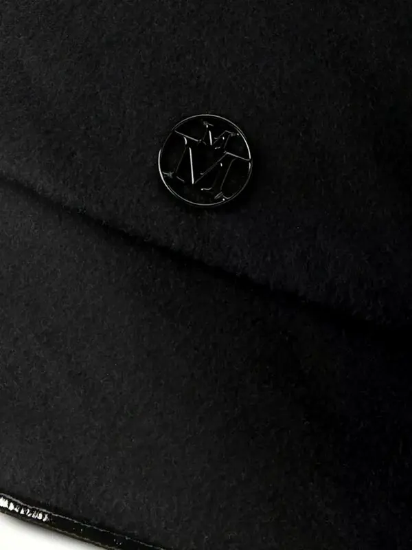 MAISON MICHEL Souna Logo-plaque Bucket Hat - Black