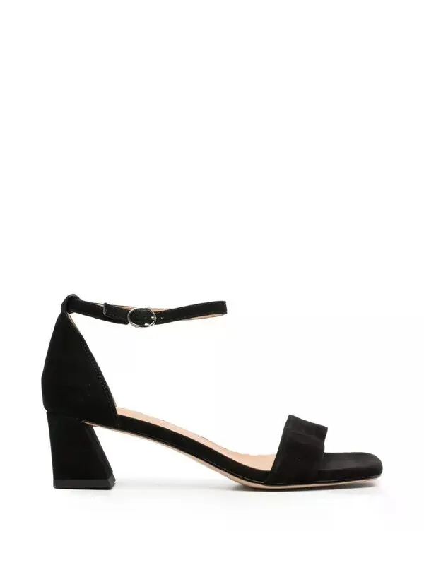 LINDA BAUMANN Buckle-fastening Block-heel Sandals - Black