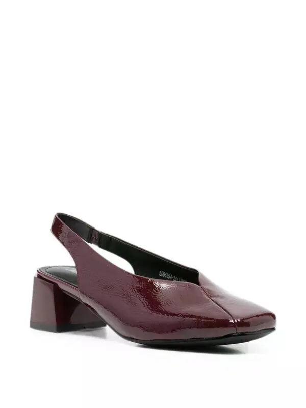 LINDA BAUMANN Patent Slingback Pumps - Red