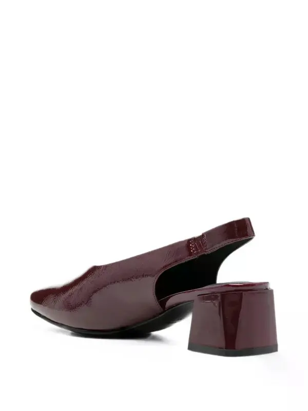 LINDA BAUMANN Patent Slingback Pumps - Red