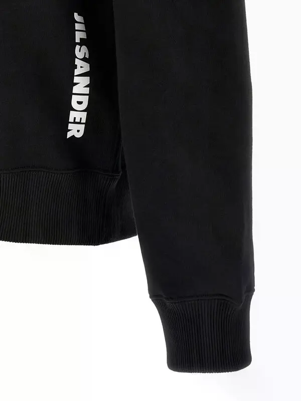 JIL SANDER Logo Print Drawstring Hoodie