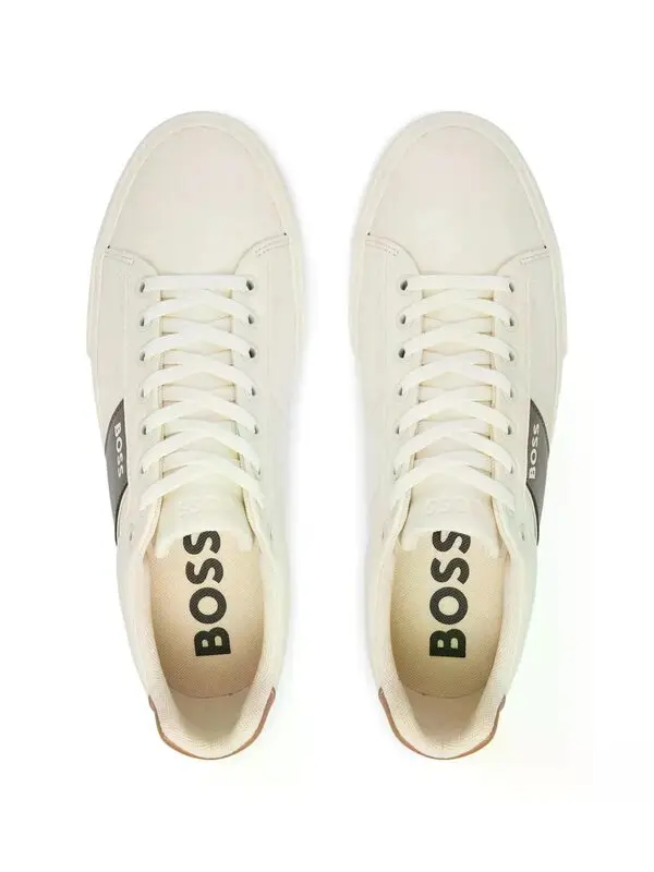 BOSS Logo Print Lace-up Sneakers