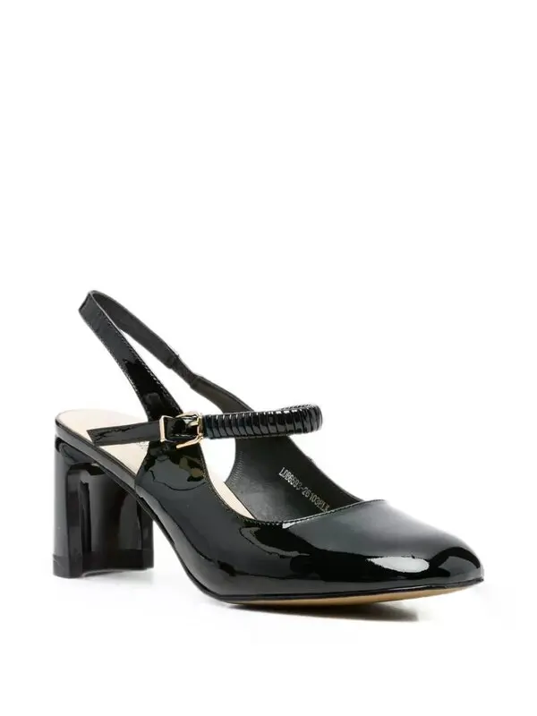 LINDA BAUMANN Patent Slingback Pumps