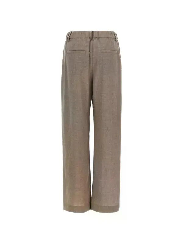 Brunello Cucinelli Pleated Wide-leg Trousers