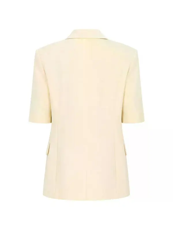 HANITA Short-sleeve Notched-lapel Blazer