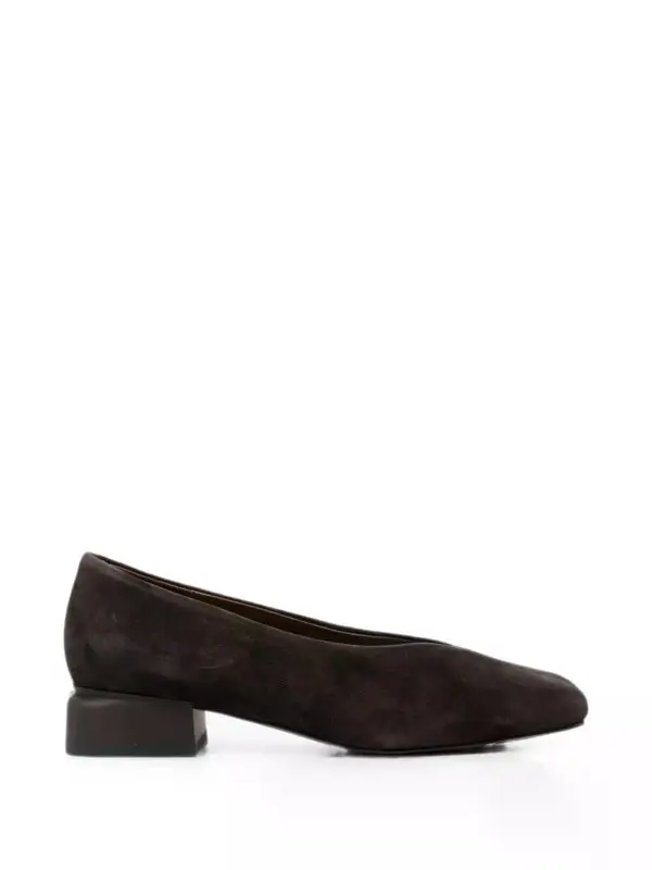 LINDA BAUMANN Suede Crossover-strap Pumps
