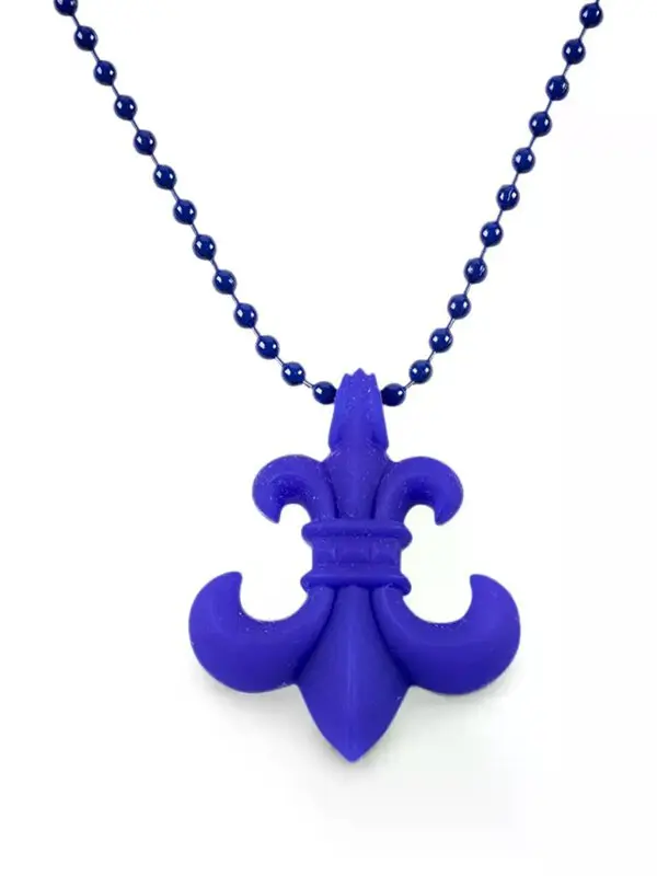 Chrome Hearts Fleur-de-lis-pendant Necklace - Blue