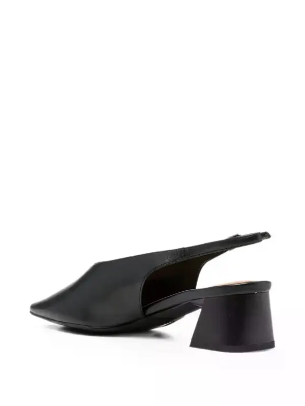 LINDA BAUMANN Square-toe Slingback Pumps
