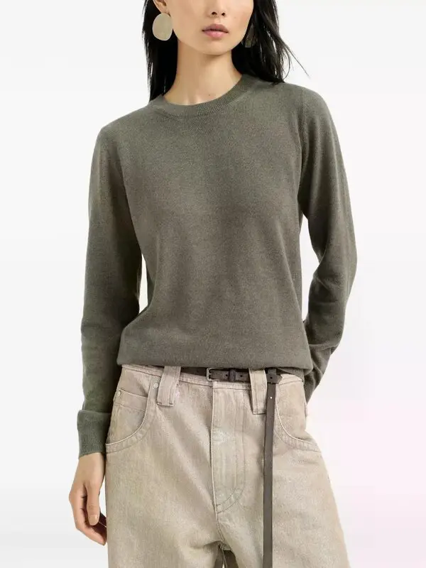 Brunello Cucinelli Cashmere Sweater With Monili Embellishment