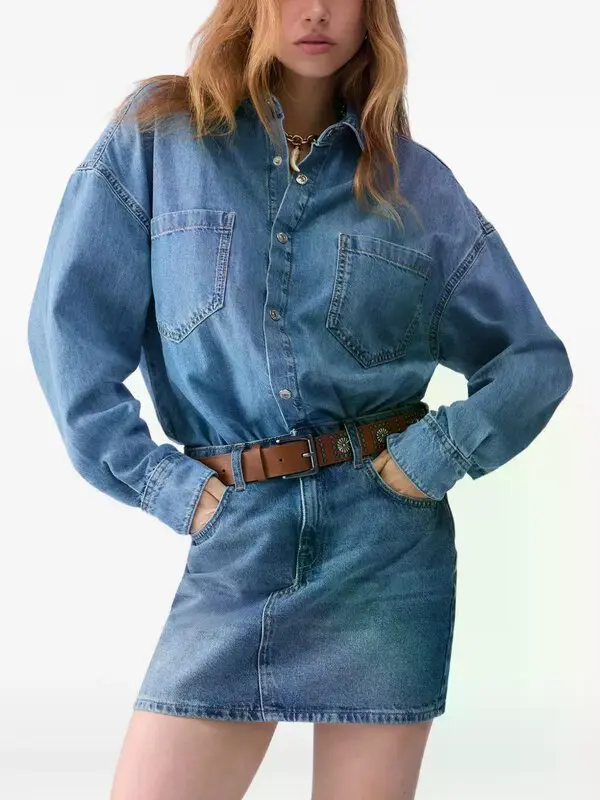 Liu Jo Shirt Dress With Embellished Belt