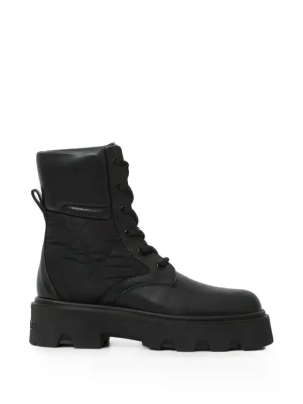 Moncler Aurea Quilted Lace-up Boots - Black