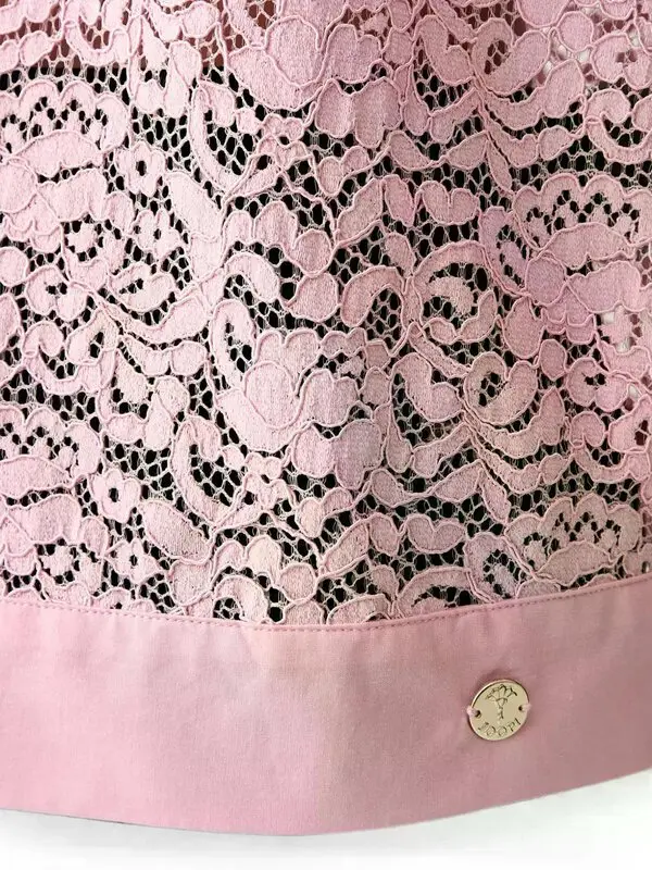 JOOP! Lace Overlay Short Sleeve Shirt