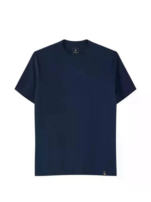 Boggi Milano T-shirt In Stretch Supima Cotton Jersey - Blue