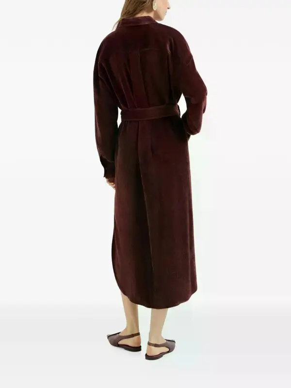 Brunello Cucinelli Fluid Corduroy Shirt Dress