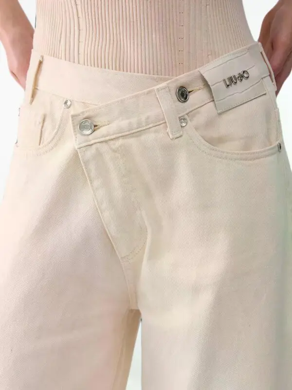 Liu Jo Asymmetrical Waistband Straight Trousers