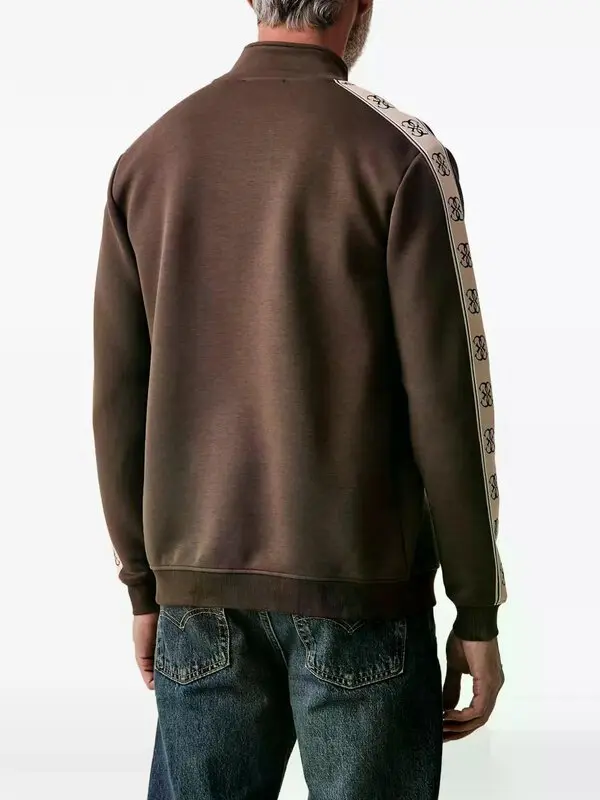 Guess Logo Tape Zip-up Sweater