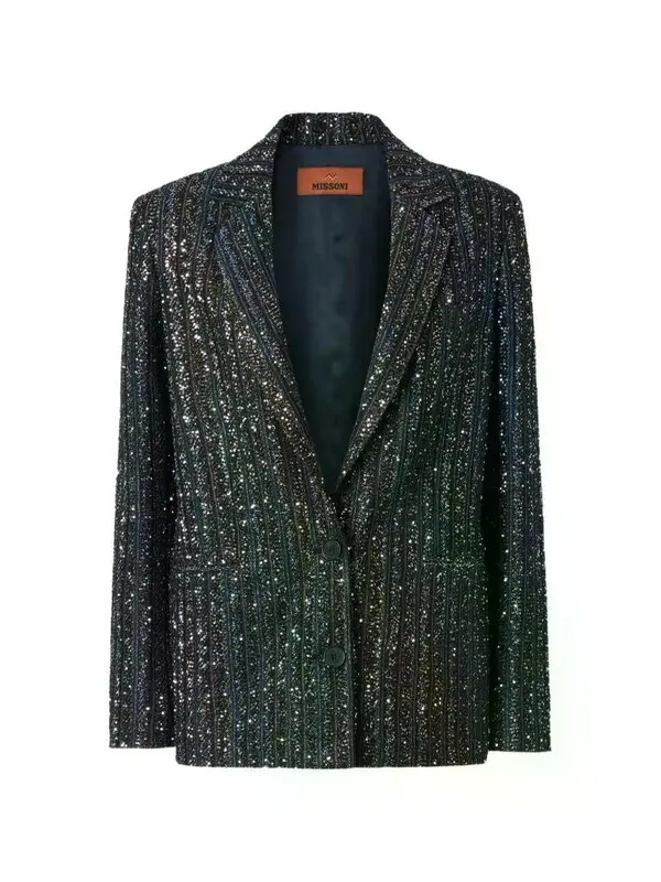 Missoni Sequin-embellished Striped Jacket
