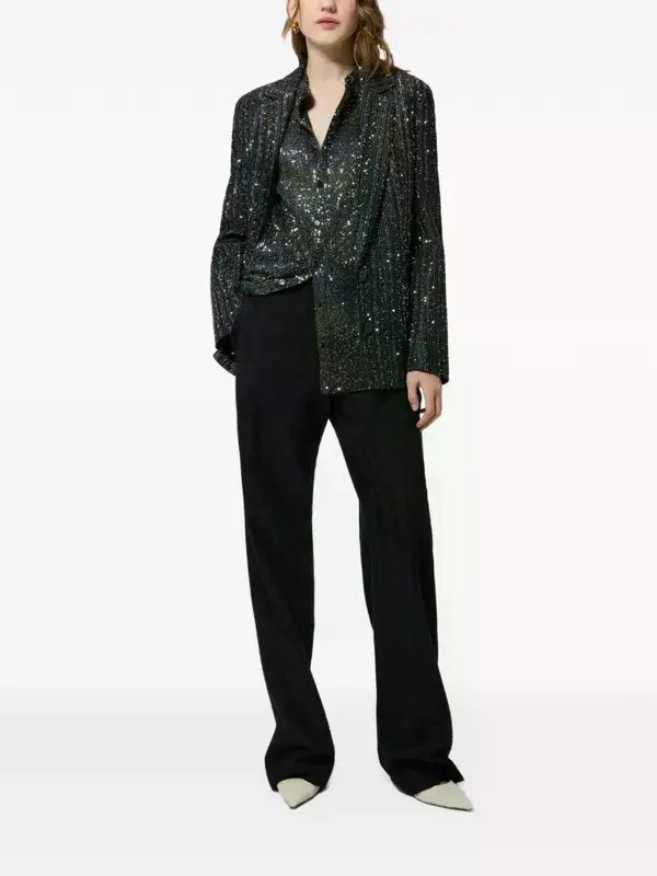 Missoni Sequined Striped Blazer - Blue