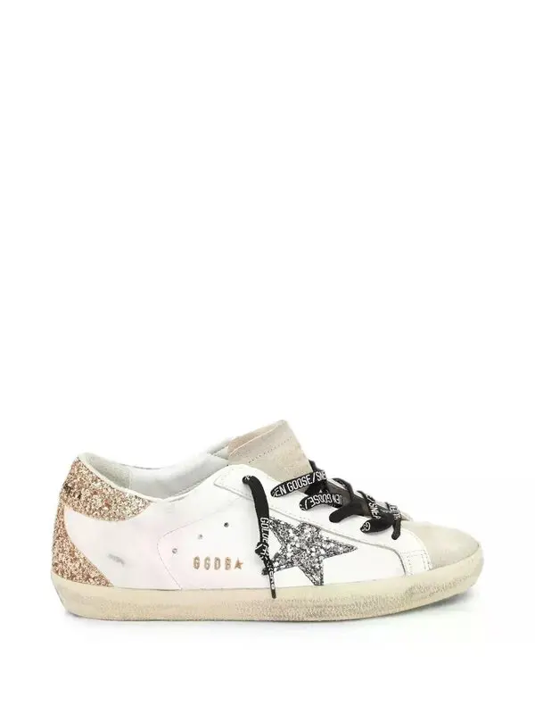 GOLDEN GOOSE Superstar Glitter-star Sneakers - White
