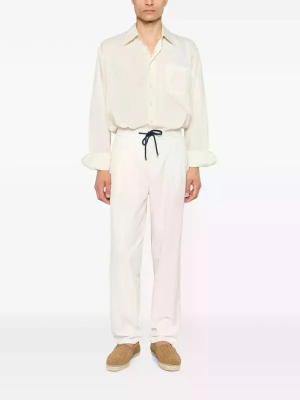 Brunello Cucinelli Drawstring-fastening Pleated Trousers