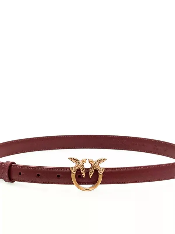 Pinko Love Birds Buckle Leather Belt