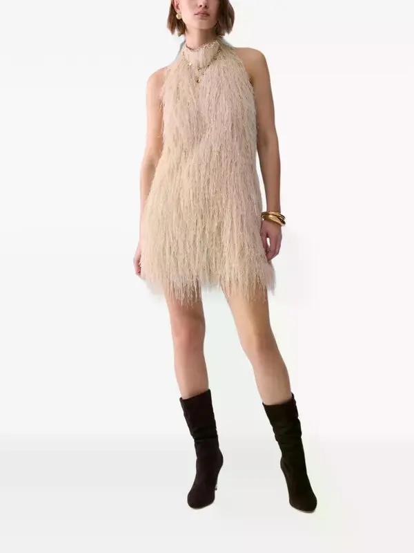 Liu Jo Short Fringed Halterneck Dress
