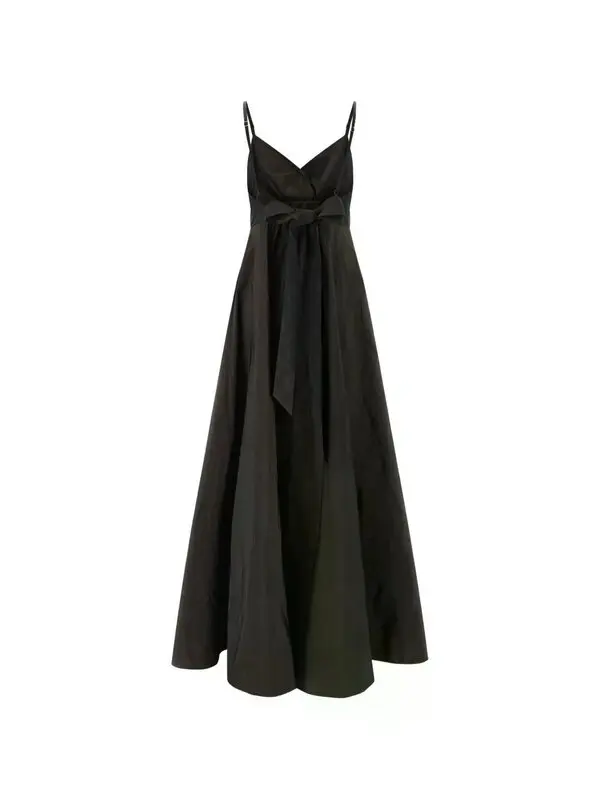 Pinko Pleated-skirt Sleeveless Maxi Dress - Black
