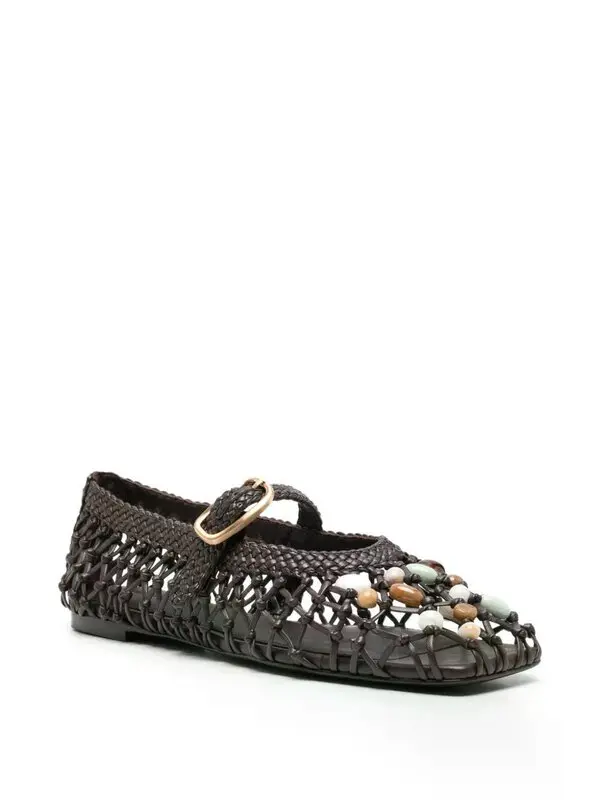 Cult Gaia Mercier Ballet Flats - Brown