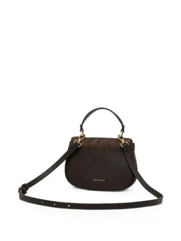 COCCINELLE Suede-panelled Leather Shoulder Bag