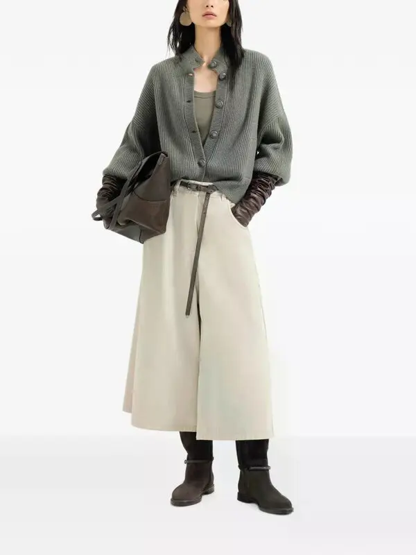 Brunello Cucinelli Ribbed Jersey Tank With Monili