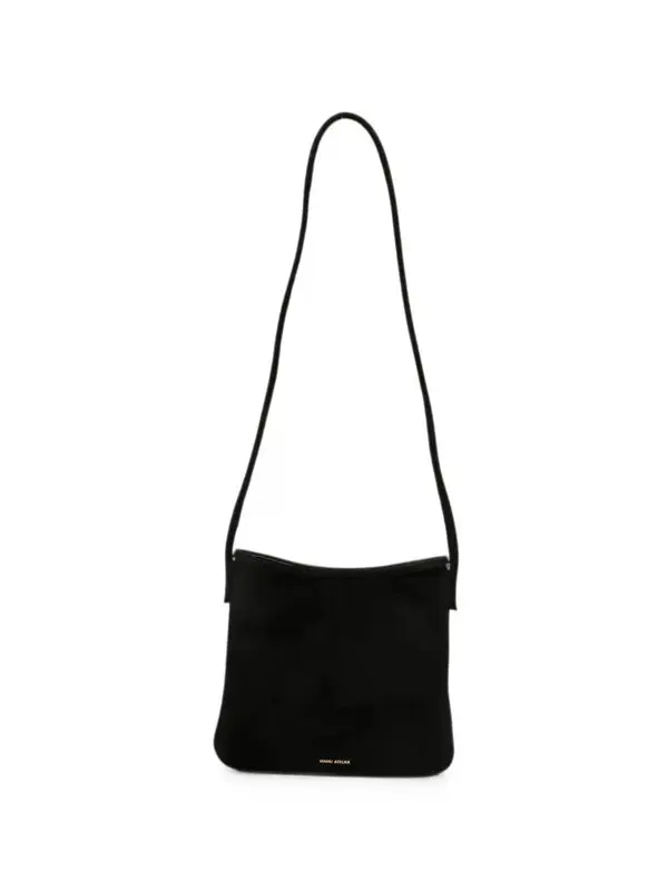 Manu Atelier Fidèle Suede Shoulder Bag - Black