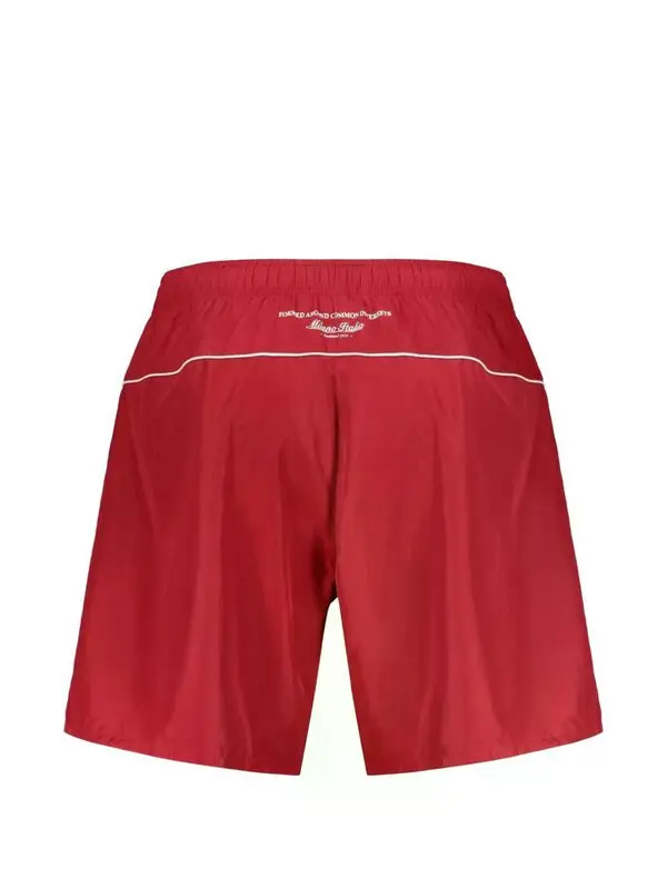 Iceberg Logo-print Piped Swim Shorts
