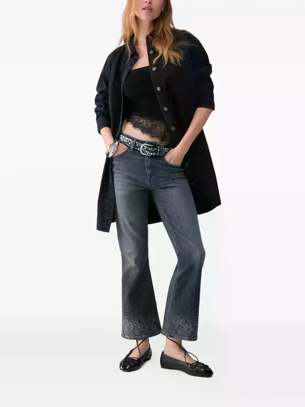 Liu Jo Bootcut Jeans With Rhinestones
