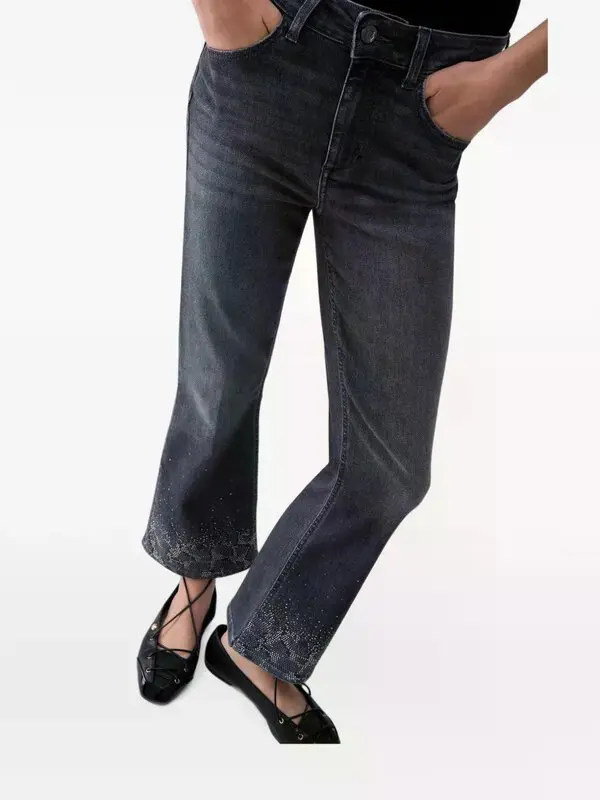 Liu Jo Bootcut Jeans With Rhinestones