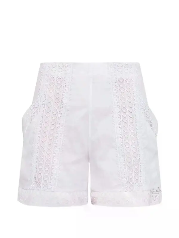 Charo Ruiz Ibiza Orazia Lace-trim Shorts - White