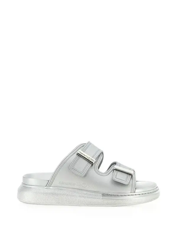 Alexander McQueen Hybrid Double-band Sandals - Metallic