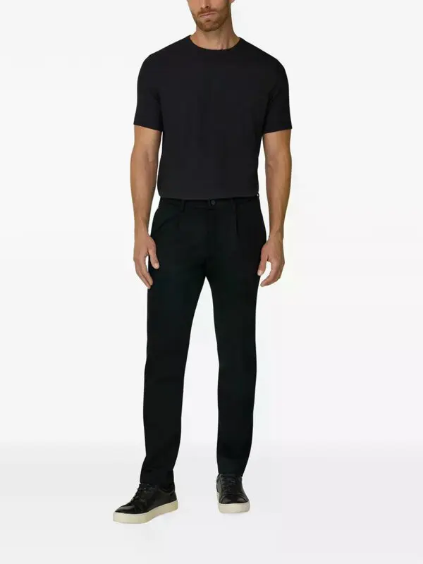 Boggi Milano T-shirt In Diagonal Cotton-blend Jersey B-tech
