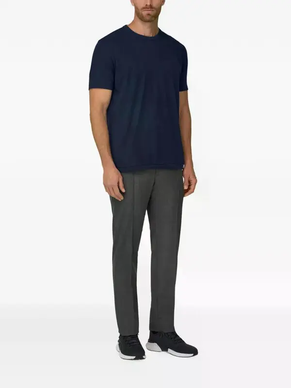 Boggi Milano T-shirt In Diagonal Cotton-blend Jersey B Tech