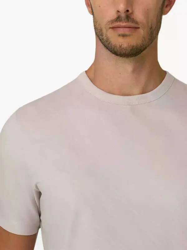 Boggi Milano T-shirt In Diagonal Cotton-blend Jersey B-tech