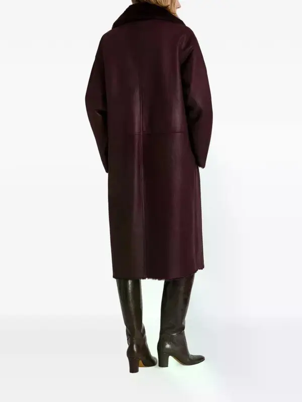 Alberta Ferretti Belted Leather Coat