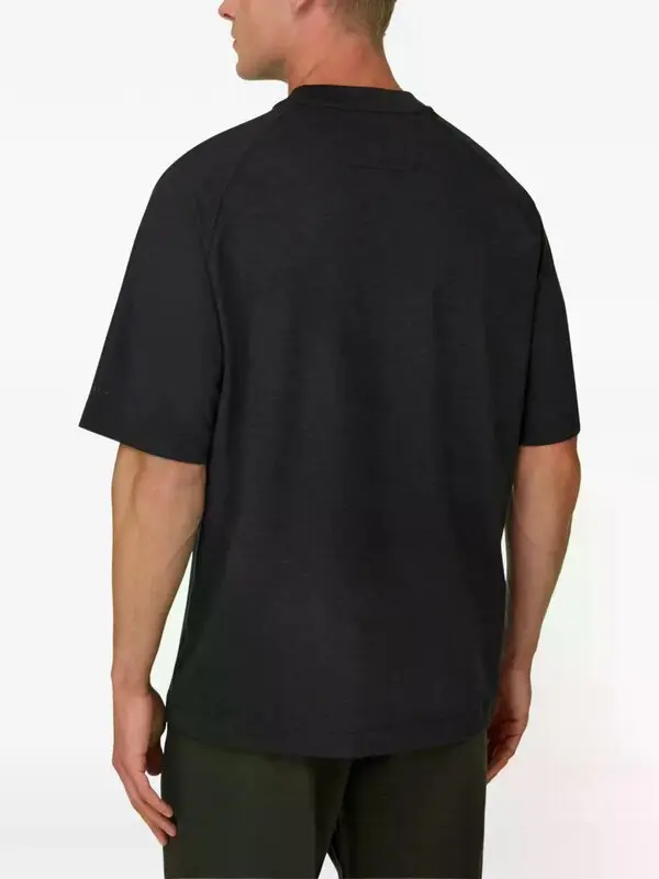 Boggi Milano T-shirt In Piqué Cotton Blend Mélange B Tech - Black