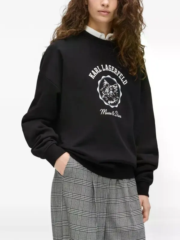 Karl Lagerfeld Ikon Choupette Muse Sweatshirt