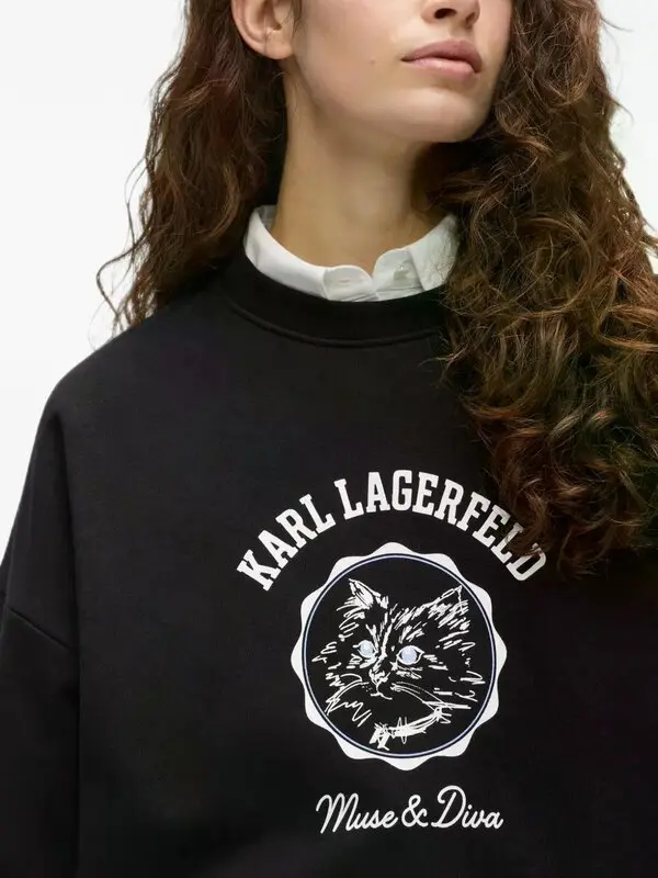 Karl Lagerfeld Ikon Choupette Muse Sweatshirt