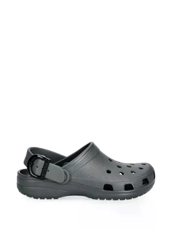 CROCS Perforated Buckle-strap Mules
